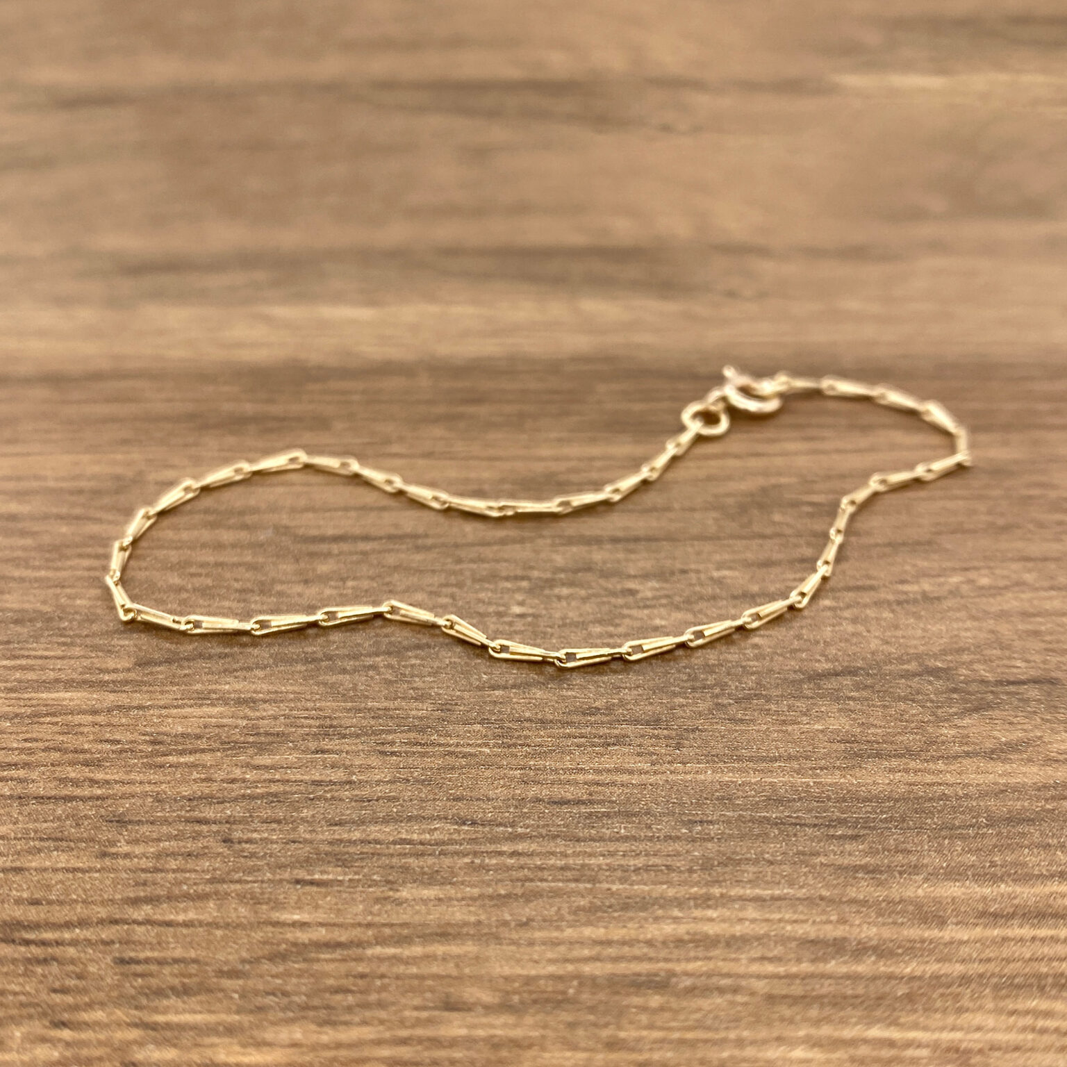 Gold Delicate Hayseed Chain Bracelet, 9ct - Reginald Davis